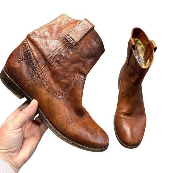 Frye | Shoes | Frye Womens 8 Medium Anna Shortie Boot Cognac Brown ...